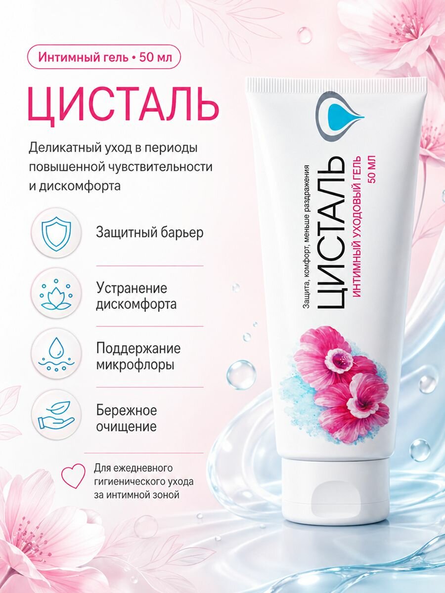 Интимный гель "Цисталь", туба 50 мл