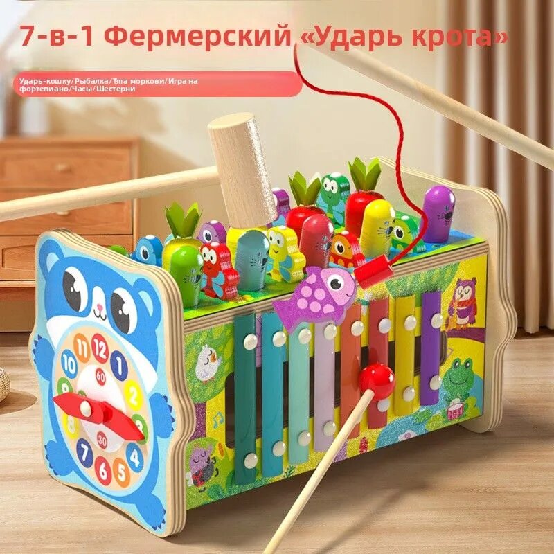 Игрушка-каталка шоколадный Игрушка-стучалка
