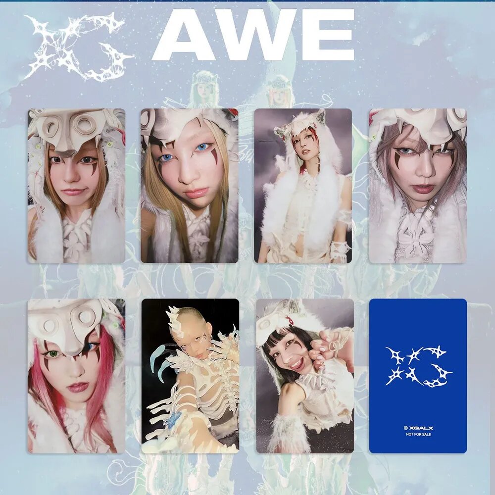 Карточки XG AWE k-pop карточки коллекционные KTOWN4U JURIN Фотокарточки 54 * 86 мм 7 шт