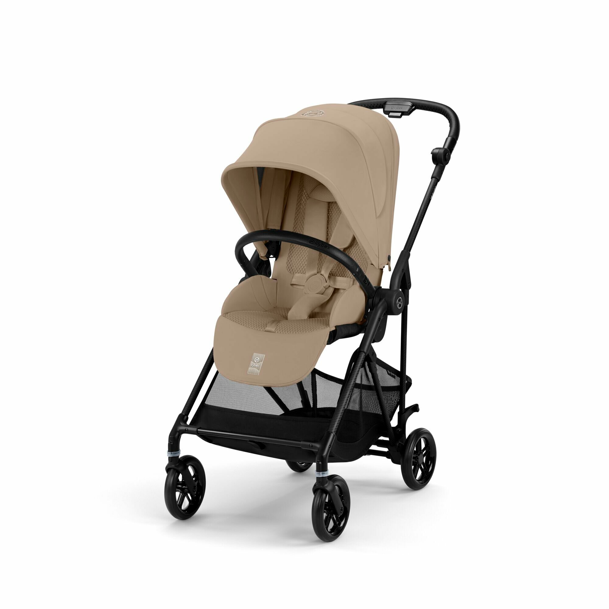 Cybex прогулочная коляска Melio Carbon цвет Almond Beige с дождевиком 2025