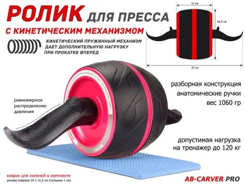 Ролик гимнастический одинарный PO-PL