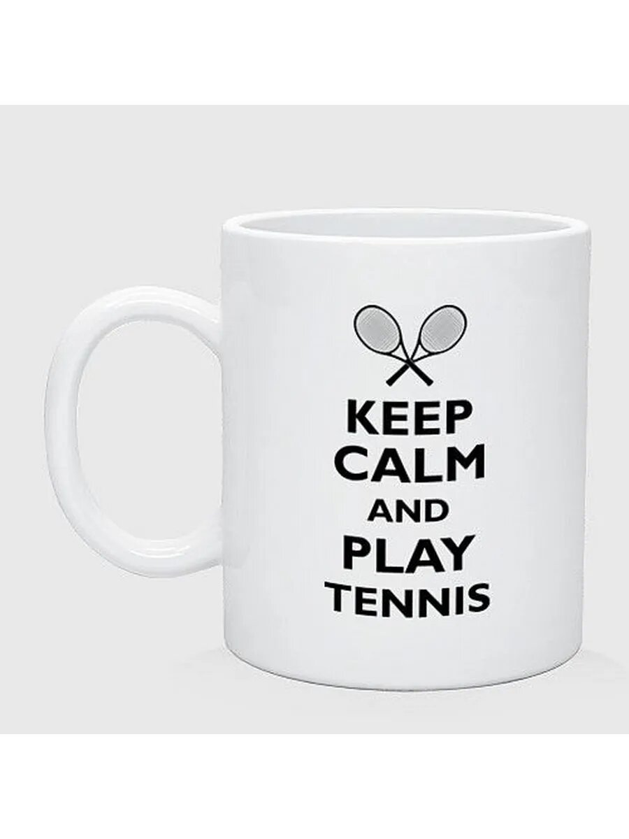 Keep Calm & Play tennis кружка