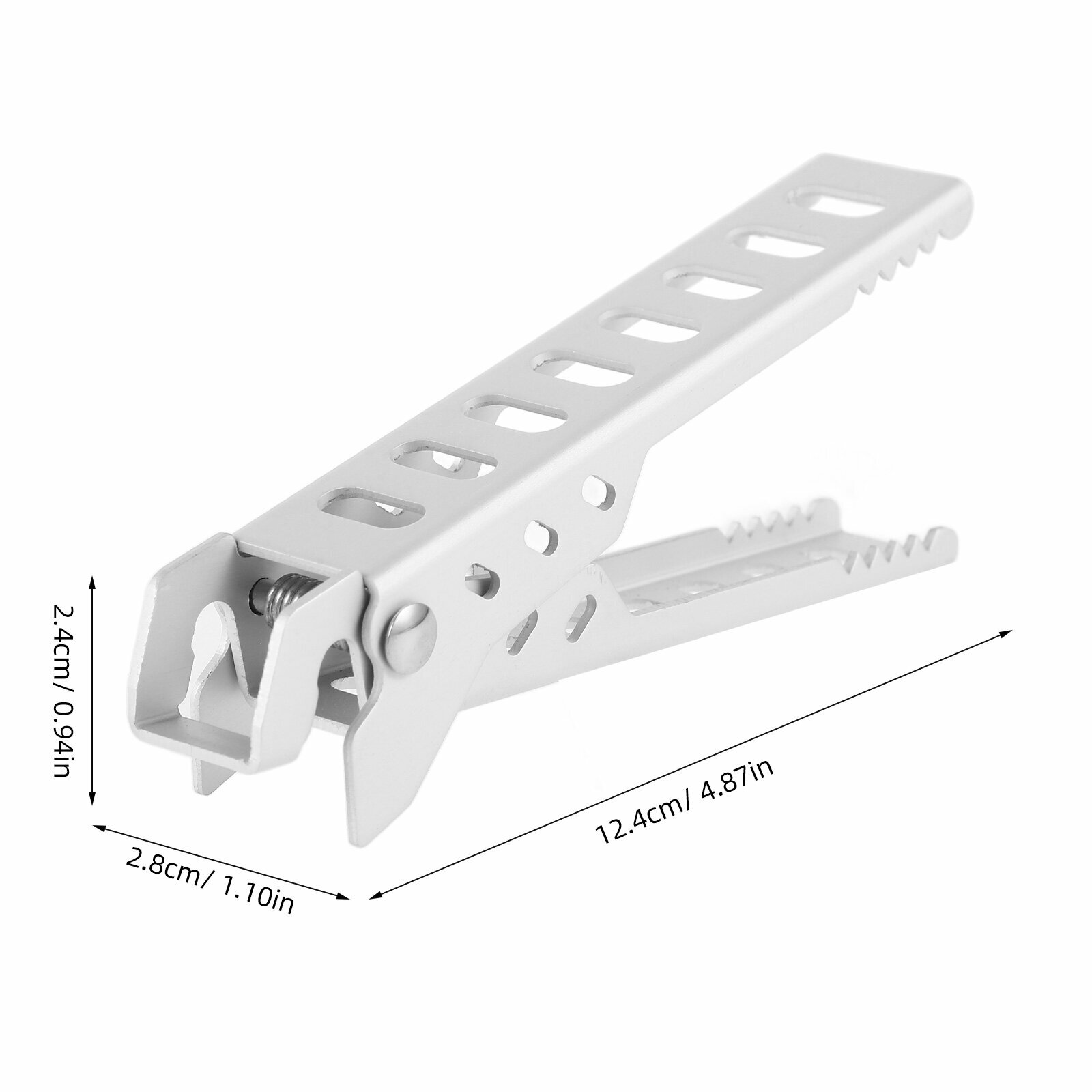 Клипса Для Горячей Посуды Прищепка Для Варки 12.4x2.8 Cm Серебристый