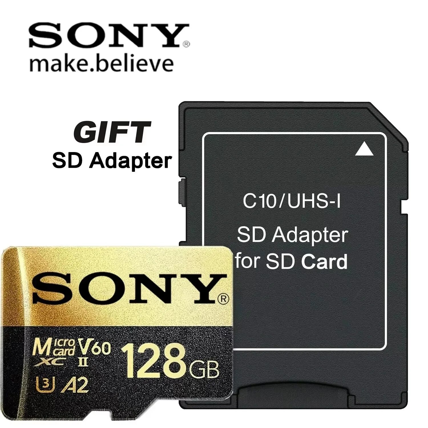 Карта памяти SONY microSDXC U3 A2 64G 128G 256G 512G 1TB 128 ГБ