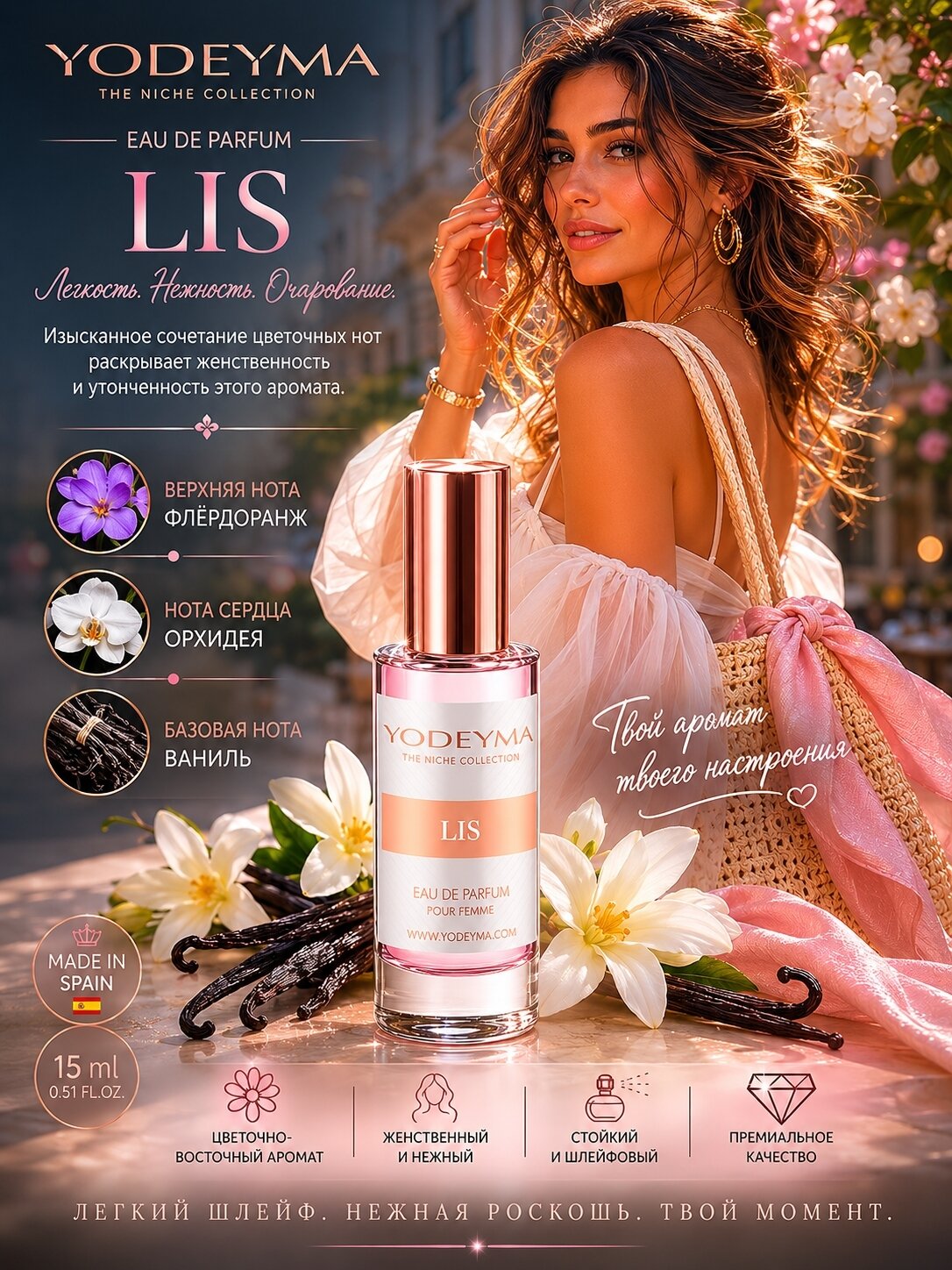 YODEYMA Парфюмерная вода женская LIS 15 ml Испания