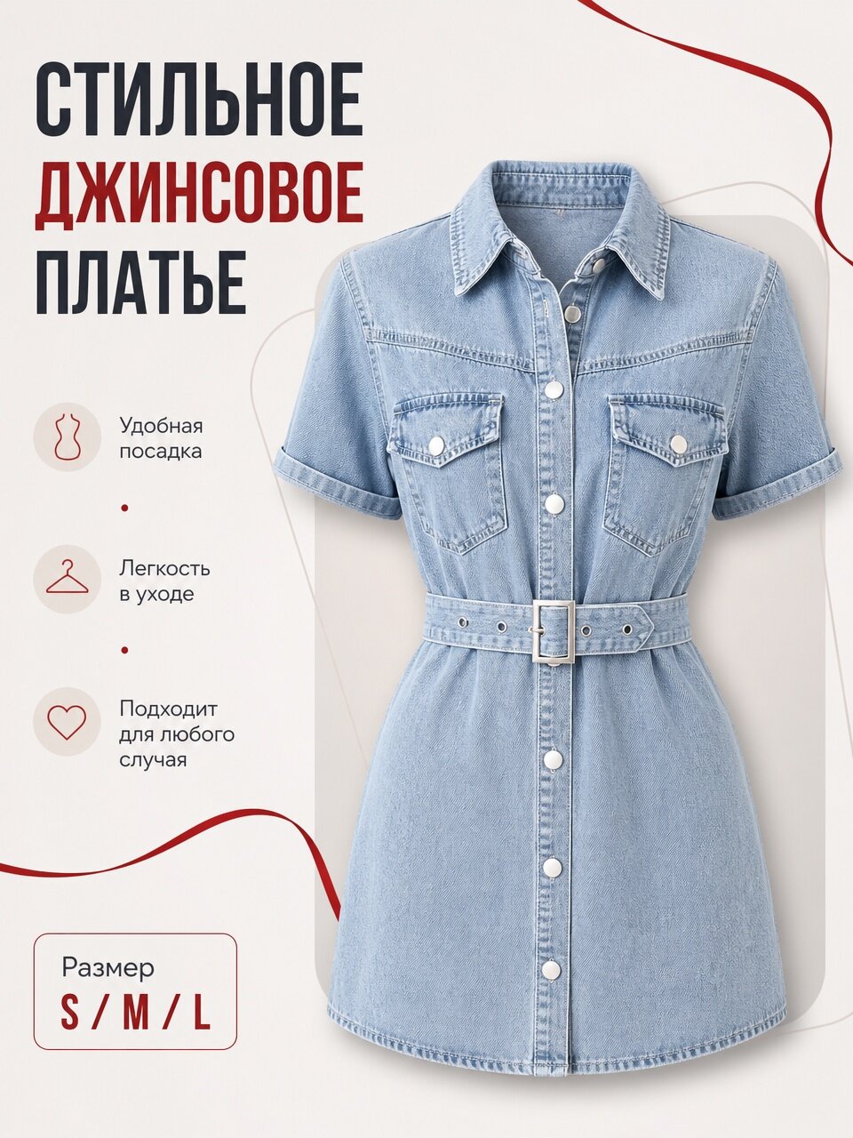 Сарафан платье оверсайз с короткими рукавами р 44-48