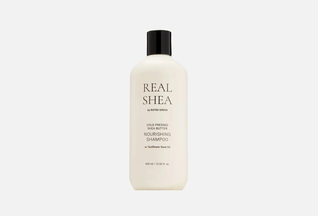 RATED GREEN Cold Pressed Shea Butter Nourishing Shampoo Питательный шампунь для волос с маслом ши 400мл