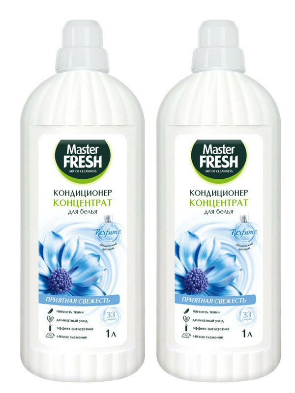 Master Fresh Кондиционер концентрат Приятная свежесть, 1000 мл, 2 шт