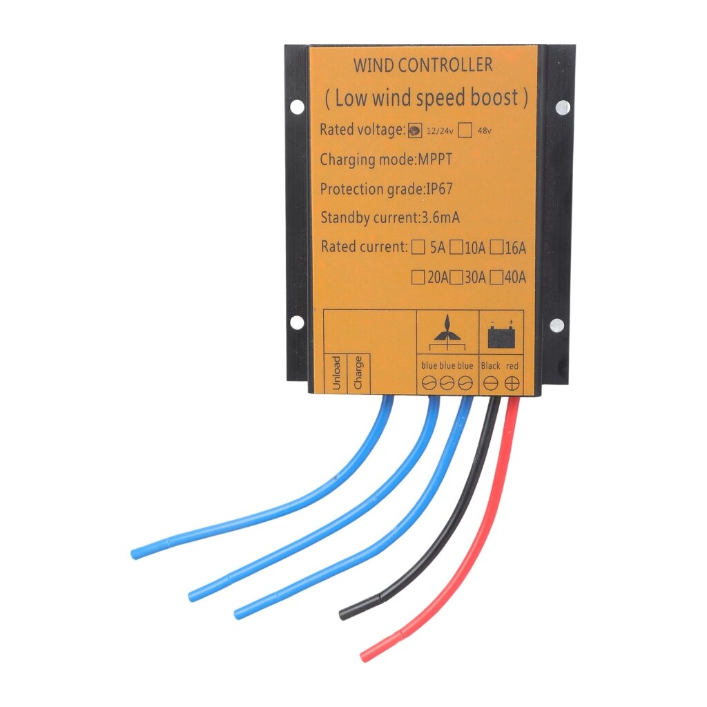 Контроллеры зарядки ветра PWM MPPT 12V 24V 16A 300W 1000W Глубокого Охлаждения