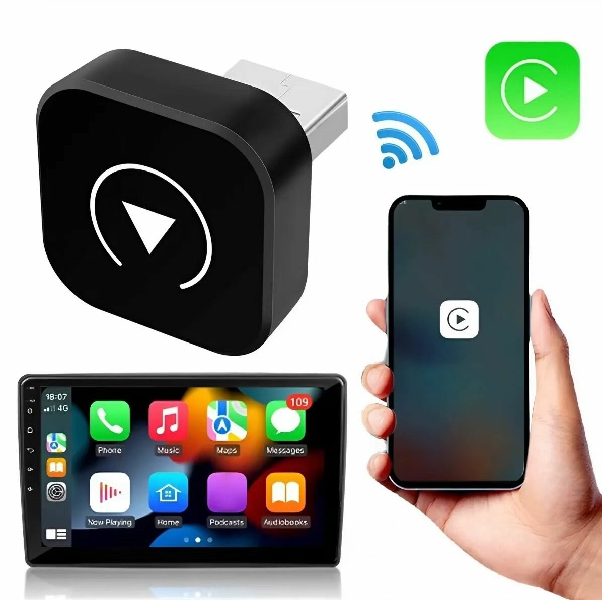 Carplay/Android Auto адаптер 2в1