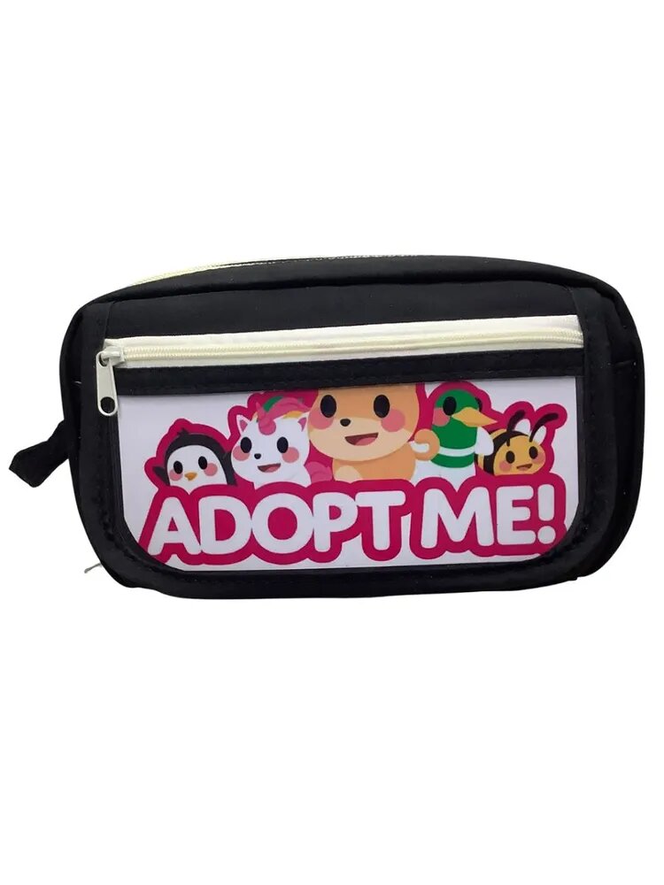 Adopt me пенал адопт ми школьный для подростка 2 отделения 20x11x7см