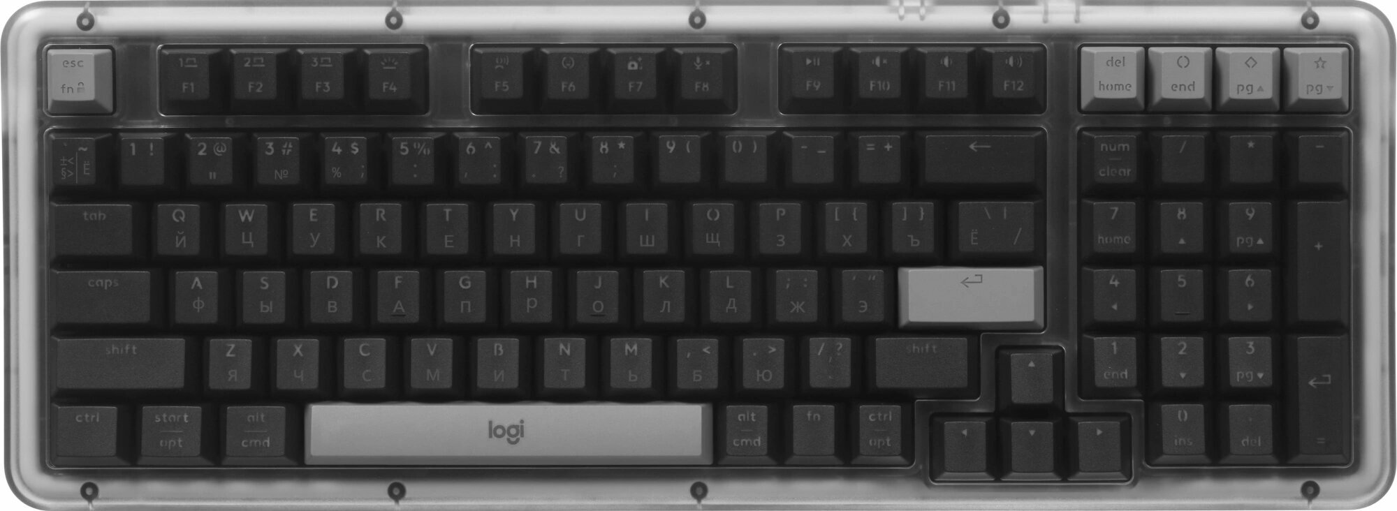 Клавиатура LOGITECH беспроводная K98M механическая графитовый USB