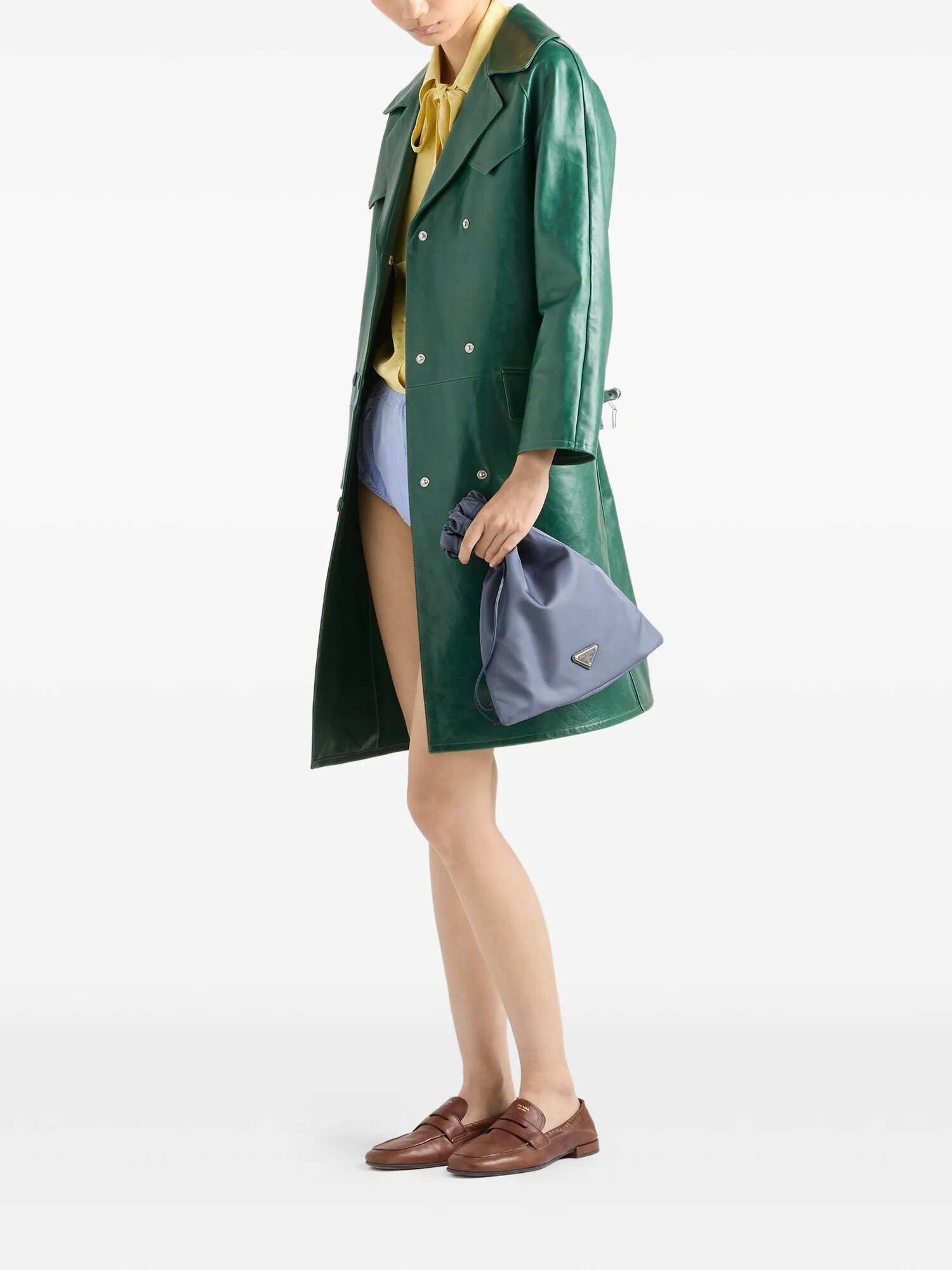 Сумка Prada Wish Re-Nylon, blue — фото 1