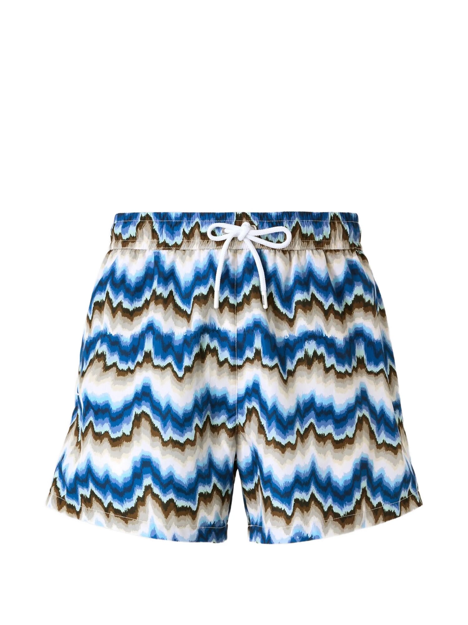 Шорты для плавания Zigzag-print drawstring swim shorts