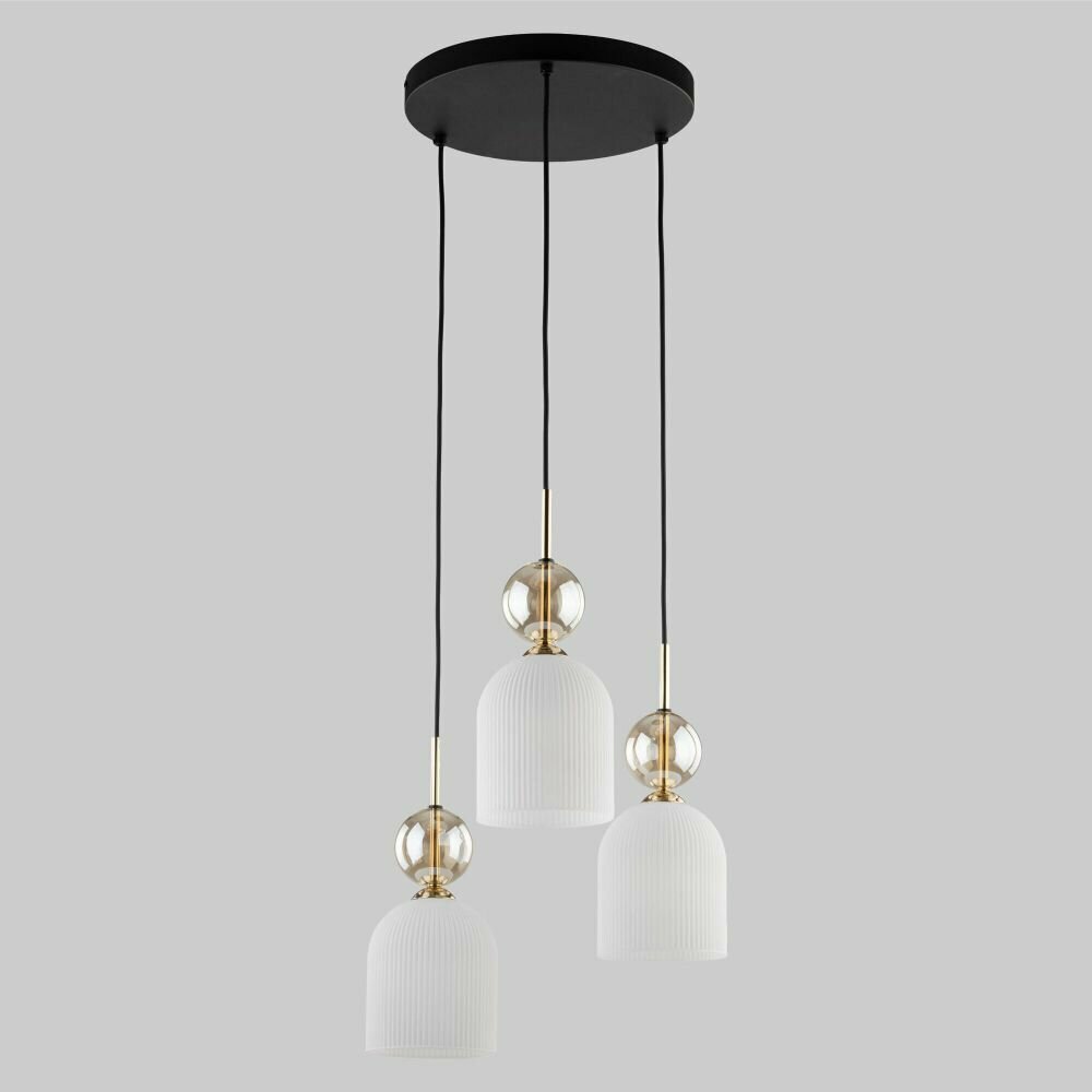 Подвесной светильник со стеклянными плафонами TK Lighting 11021 / подвесной светильник / Sophia Cognac.