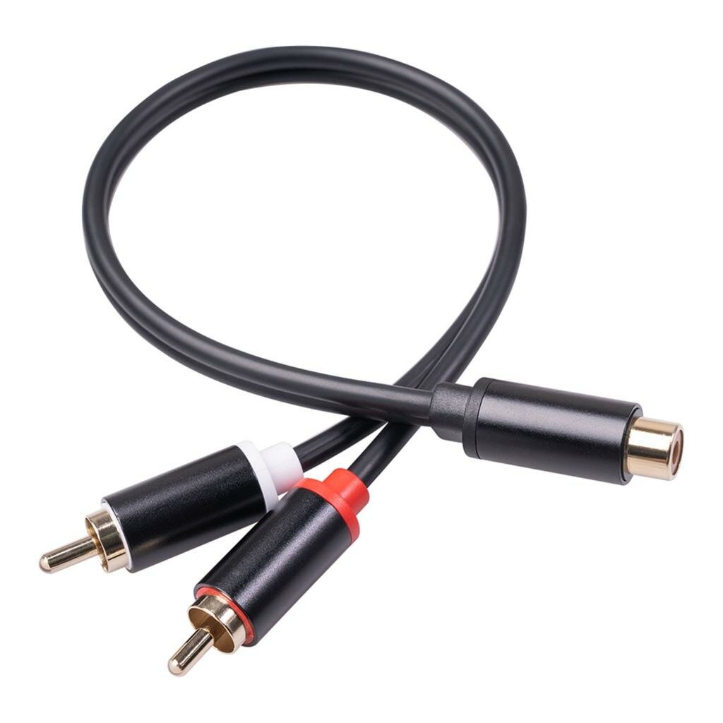 Разветвитель RCA 1 гнездо - 2 штекера