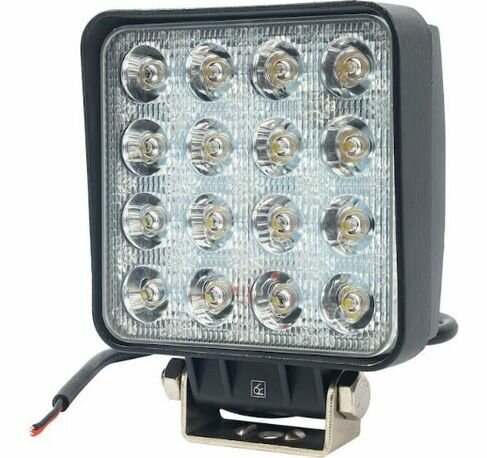 Вымпел Светодиодная фара WL-148CS /дальн. свет, кв. мет. корп. 16 LED, 48W/ 5201