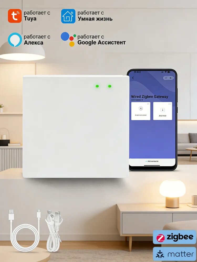 Zigbee проводной шлюз с поддержкой Matter