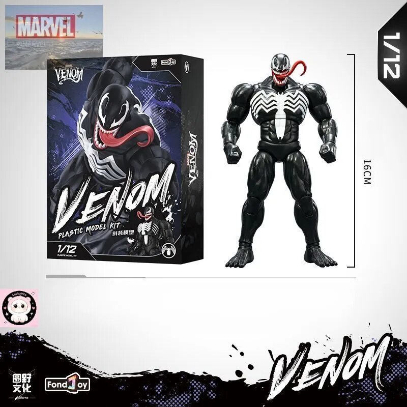 Fondjoy 1/12 Spider-Man Deadpool Venom Железный человек Сборная модель Игрушка