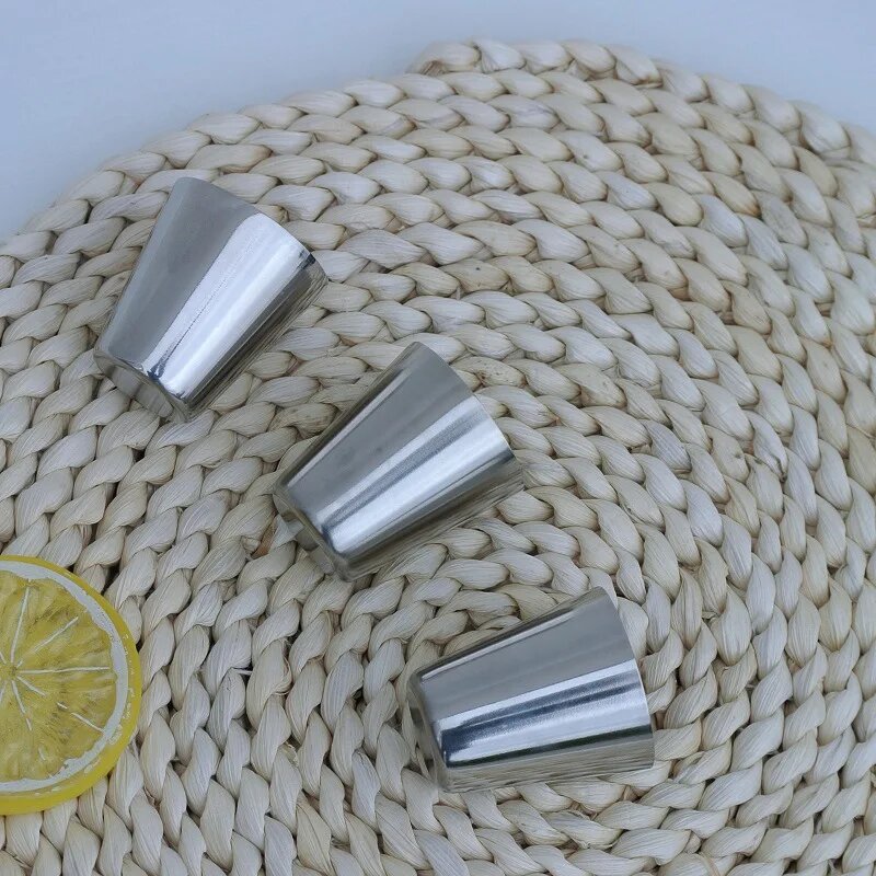 Стаканы из нержавеющей стали 4шт с кожаным чехлом, Color: 4cups1Case