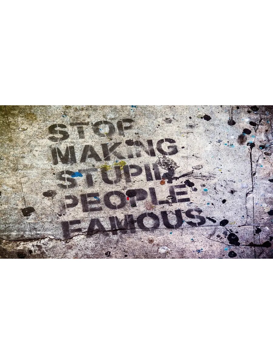 Плакат "rosie-kerr, STOP MAKING STUPID people famous" А4