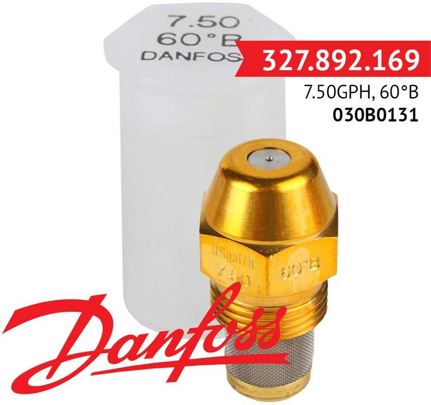 Топливная форсунка Danfoss 7.50GPH,60В 030B0131