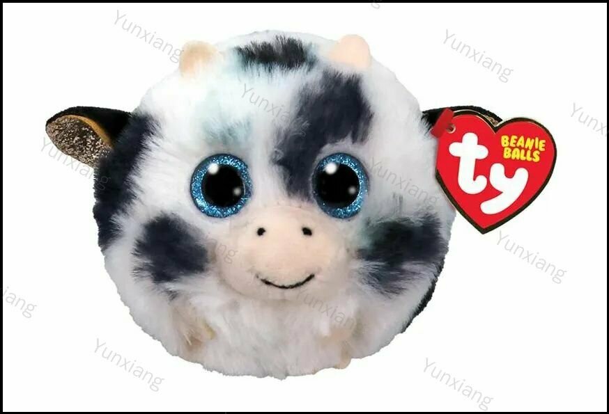 TY Мягкая игрушка Бонни коровка, 10 см