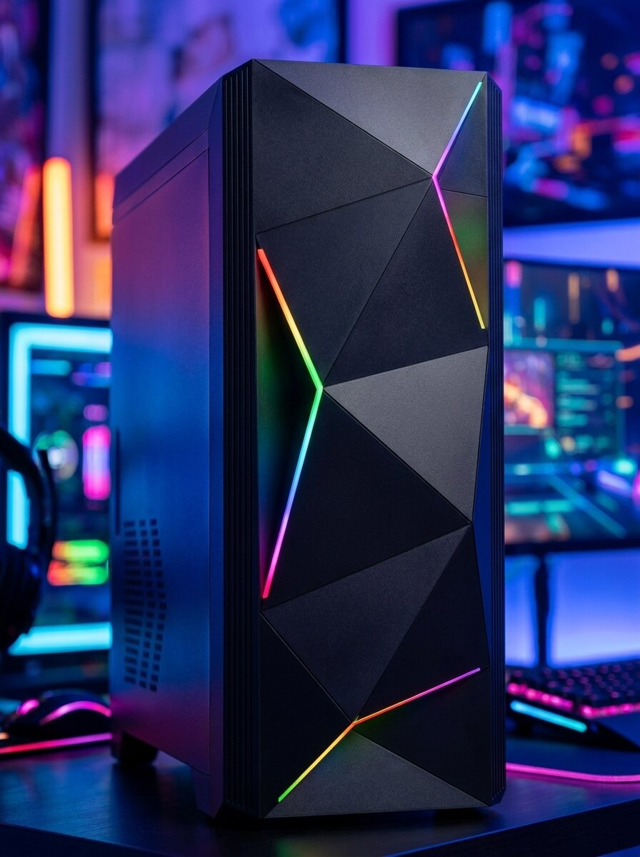 Корпус для ПК Zircon Ares без БП (Черный Micro-Tower Micro-ATX, Mini-ITX VGA 340мм CPU 145 мм 1*USB3.0+2*USB2.0)