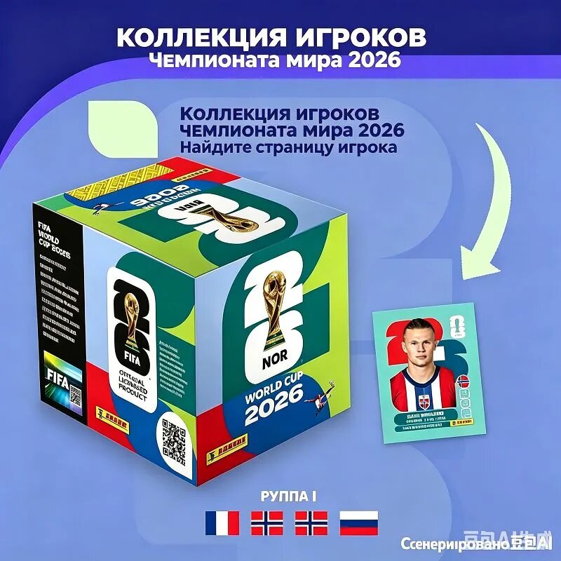 Panini Альбом для наклеек FIFA 2026 Жесткая обложка, для хранения коллекции Для детей и взрослых 1 шт, стандартный формат Официальный дизайн, лимитированная серия