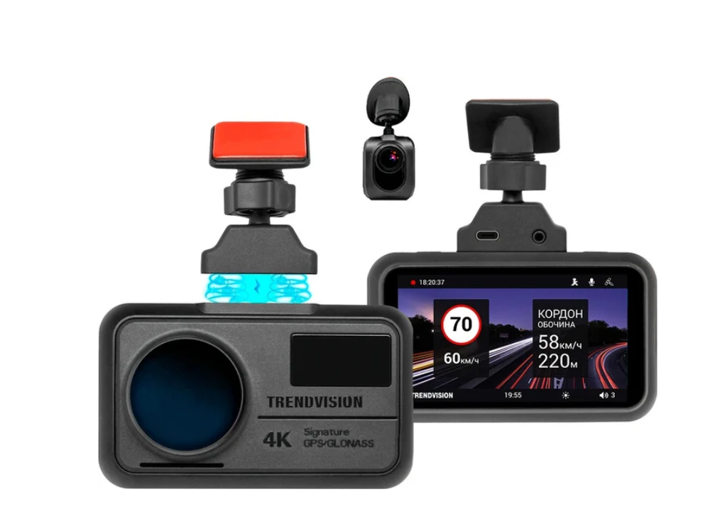 Видеорегистратор TrendVision TDR-725 Real 4K 2CH