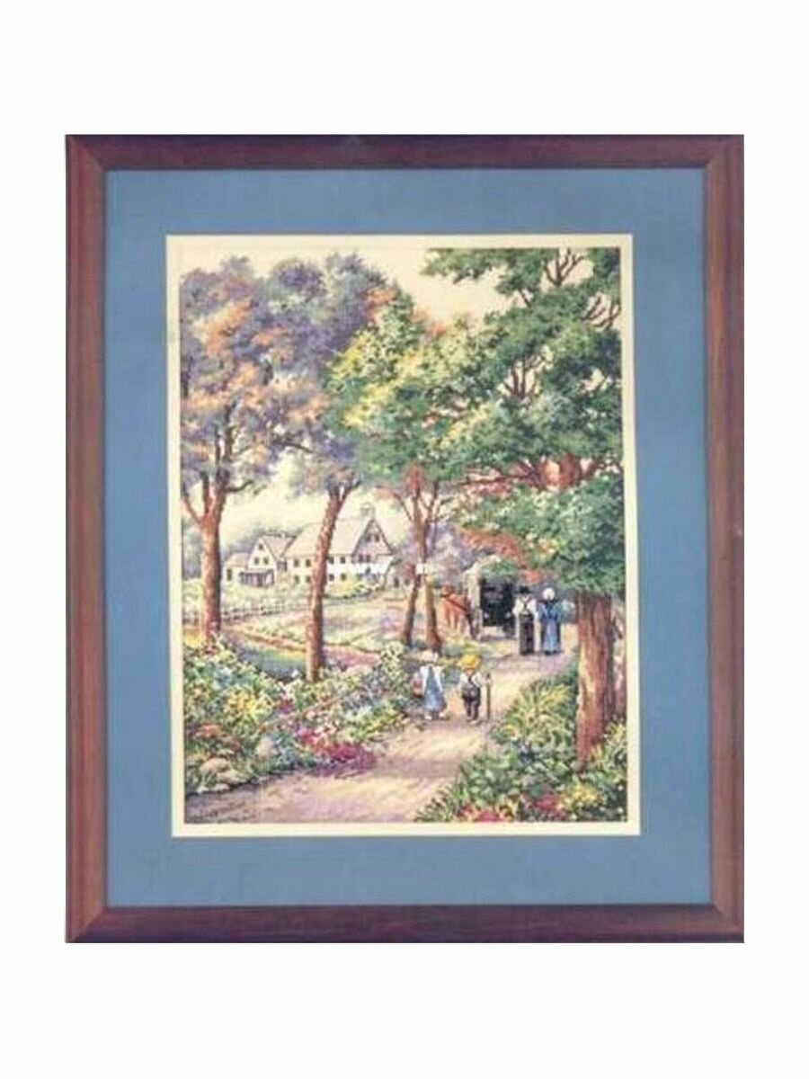 Hабор для вышивания крестиком Amishop "Сумеречные отражения", 32 x 40 см, 38 цветов, 16CT Aida, 198 x 252 стежка