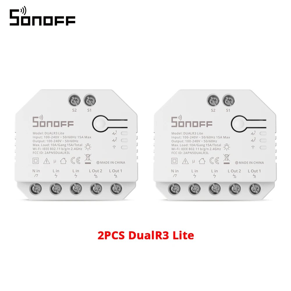 Мини-переключатель SONOFF DualR3 Lite 2PCS DualR3 Lite
