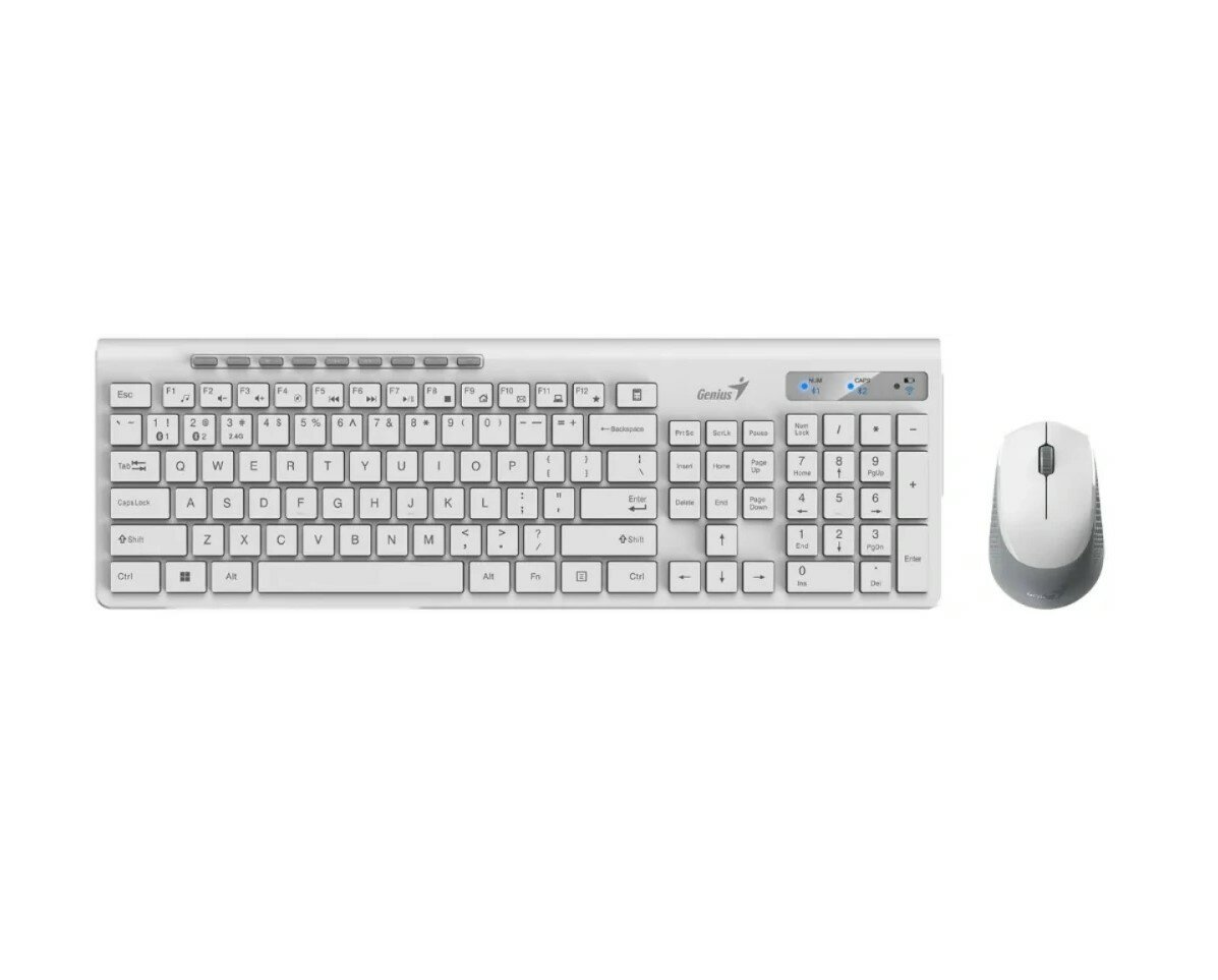 Клавиатура + мышь Genius SlimStar 8230, белый