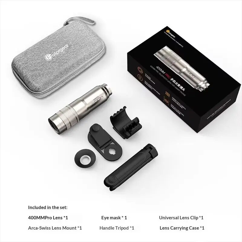 Телеобъектив Fotorgear 400 мм T-Mount для смартфонов