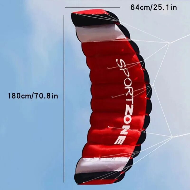 Кайт тренировочный "SPORTZONE" / Огромный воздушный змей, 180см x 64см