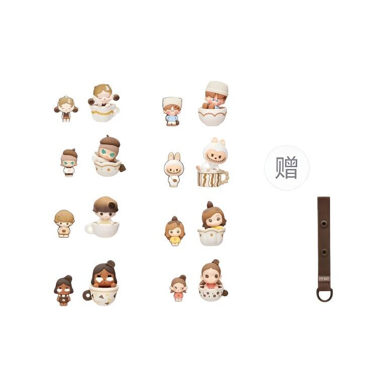 POP MART Скелепанда Молли Лабубу Диму CRYBABY Кричащая Кукла PINOJELLY Зсига Coffee Factory Collection