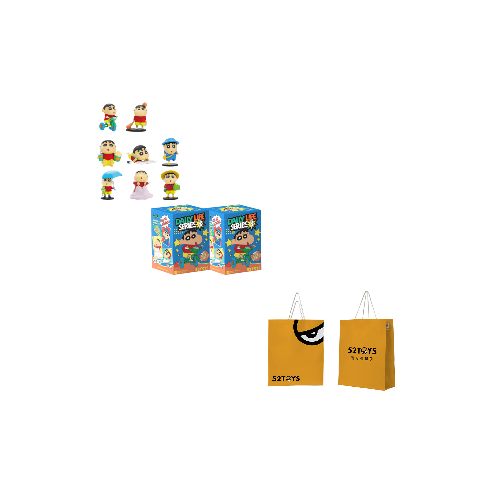 52TOYS 3 Карандаша SHIN Chan Персонажи Слепые Коробки 1 Слепая Коробка Цельная Коробка 8 Упаковок