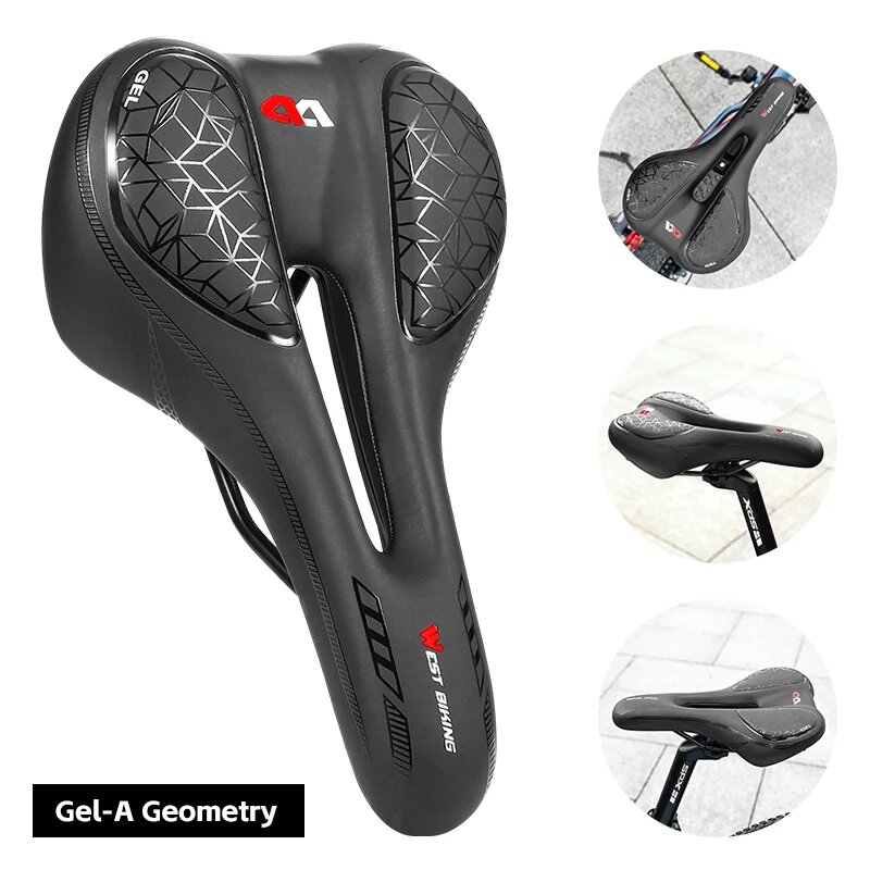 Велосипедное седло West Biking си silicone GEL