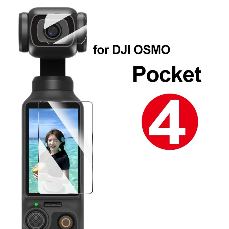 Защитная пленка для объектива и экрана DJI OSMO Pocket 4 3 2 BAPPSUS For OSMO Pocket 4, 1Set