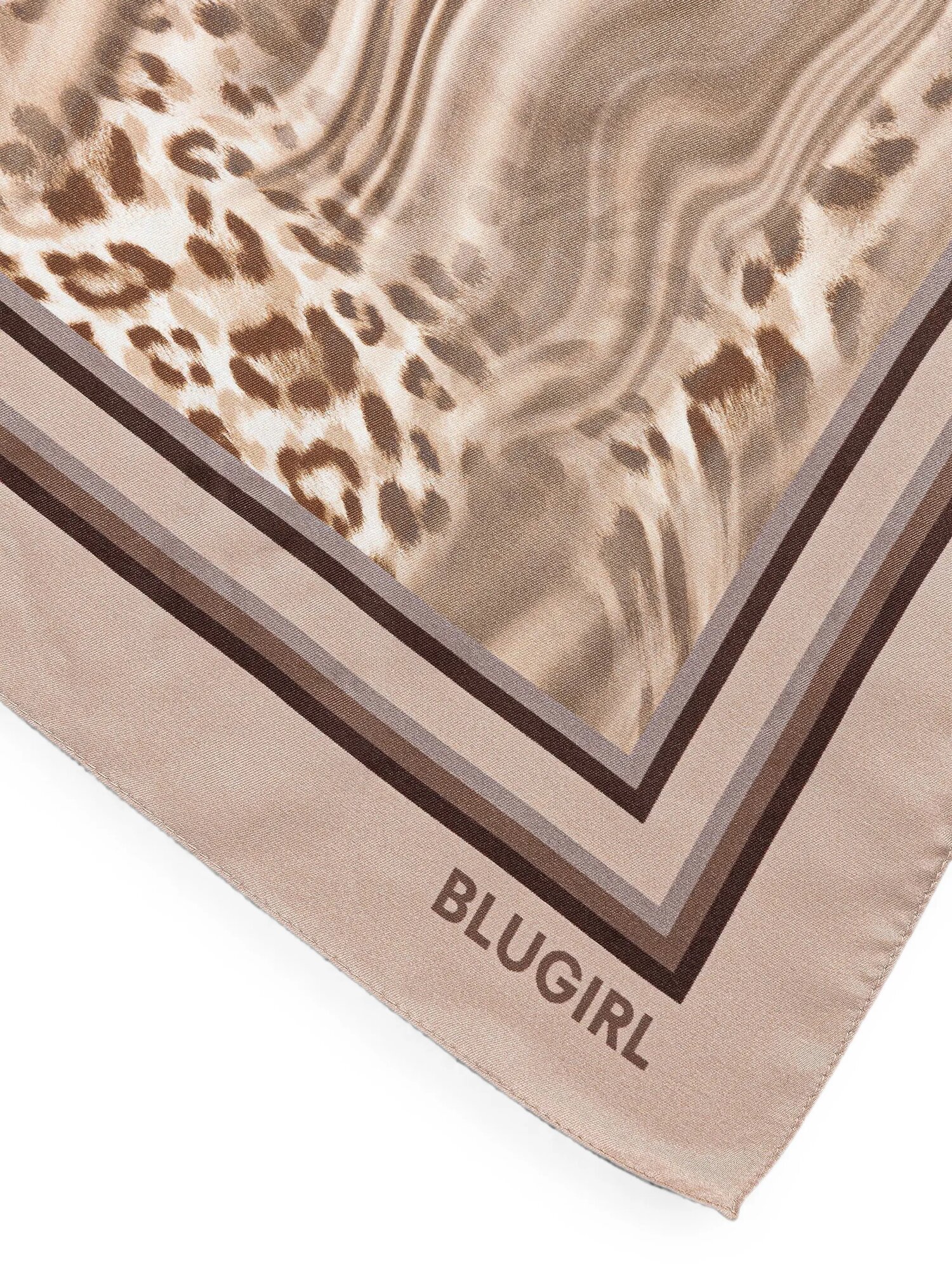 Шарф Blugirl Leopard-print square scarf для девочек, разноцветный — фото 1