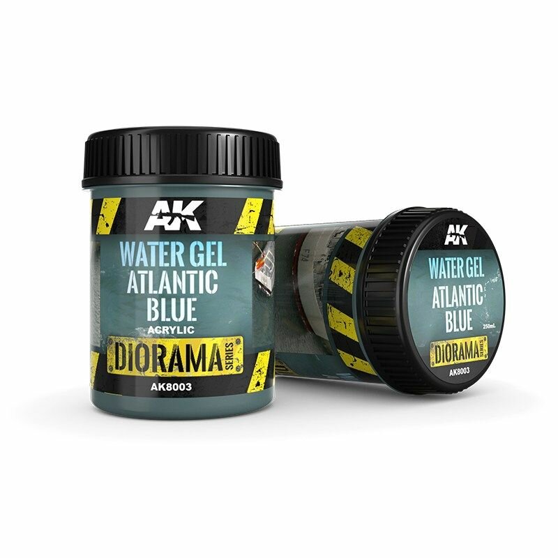 Смесь-краска для создания эффектов AK Water Gel Atlantic Blue 250ml AK8003