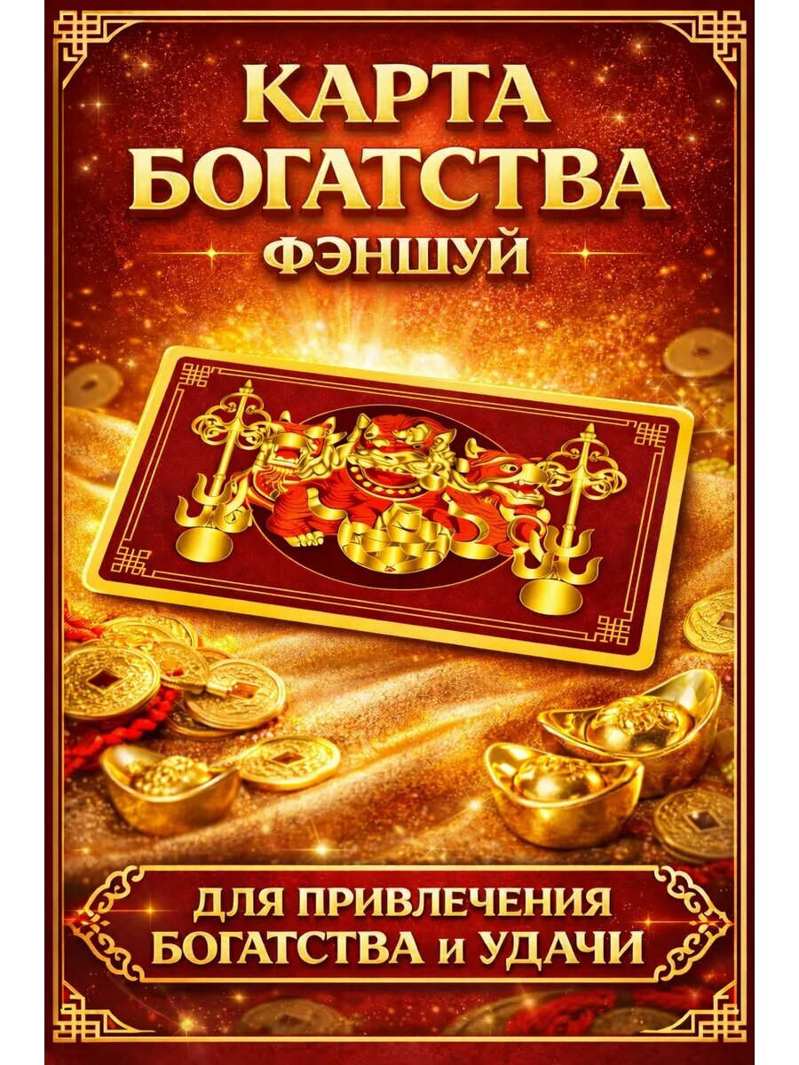 Карта богатства фэншуй Пиксю талисман денег, для дома, в подарок, компактный