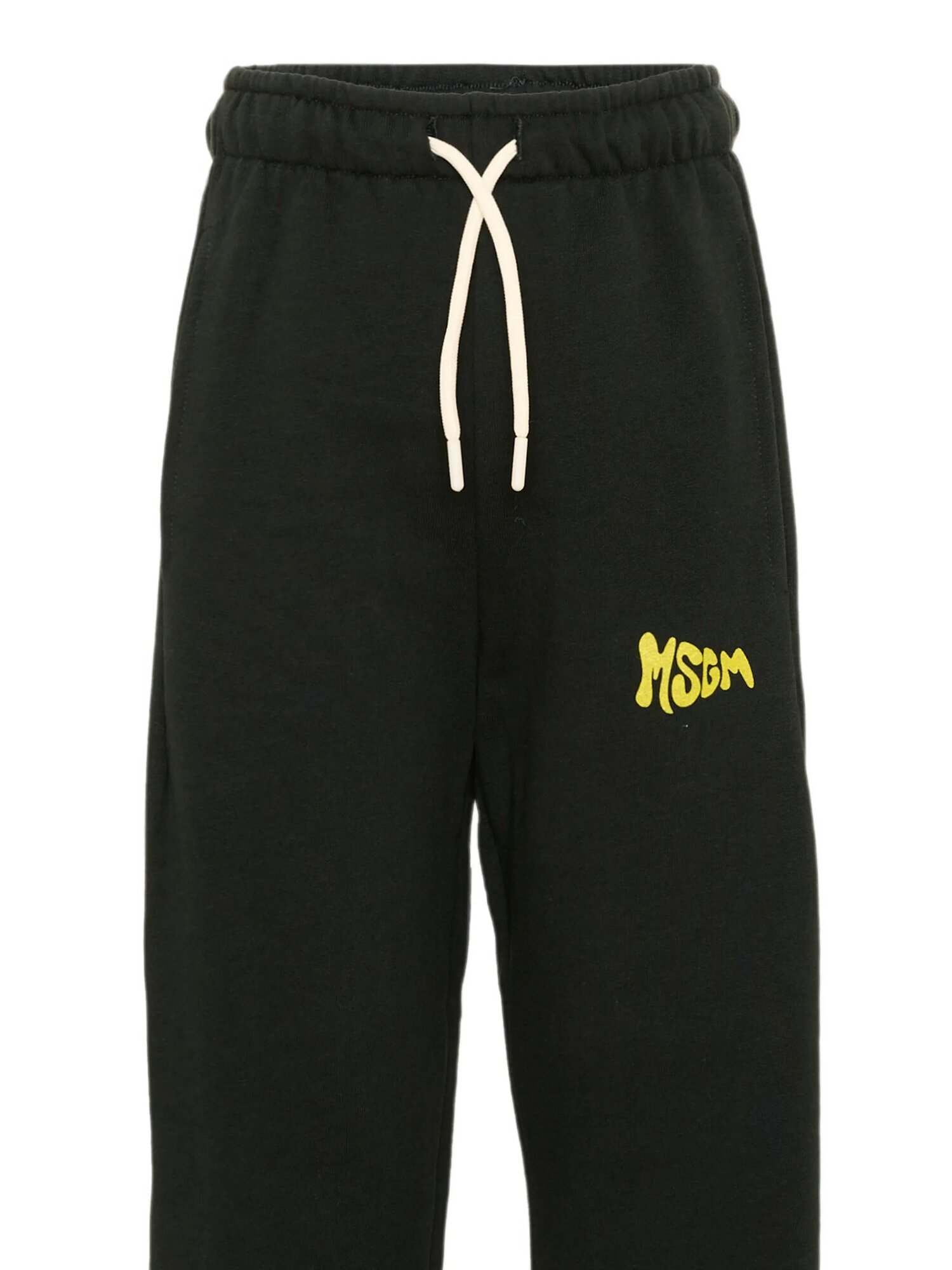 Брюки MSGM Logo-print track pants, размер 10 лет, черный — фото 1