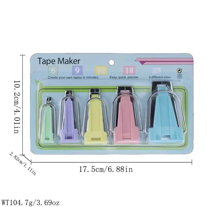 Набор Tape Maker 5 цветов 6/9/12/18/25 мм