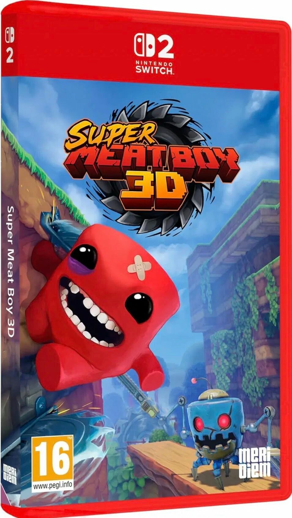 Игра Super Meat Boy 3D (Nintendo Switch 2, Русские субтитры)