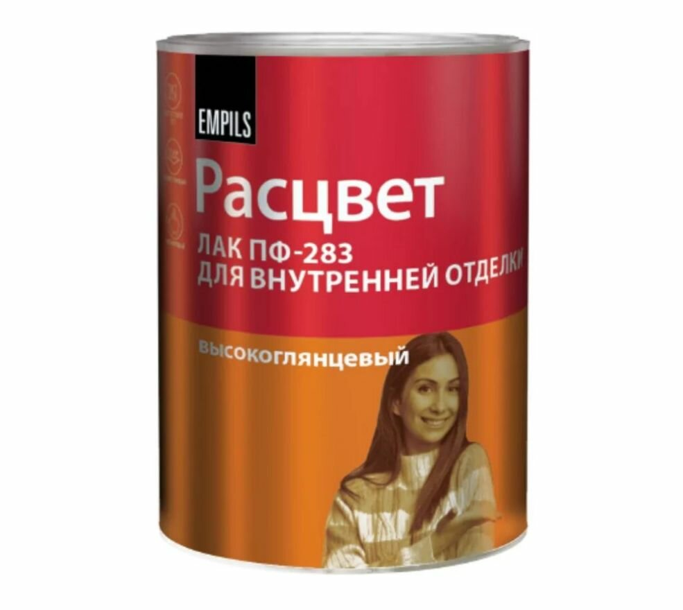 Лак для внутренней отделки алкидный Расцвет 0.7 кг