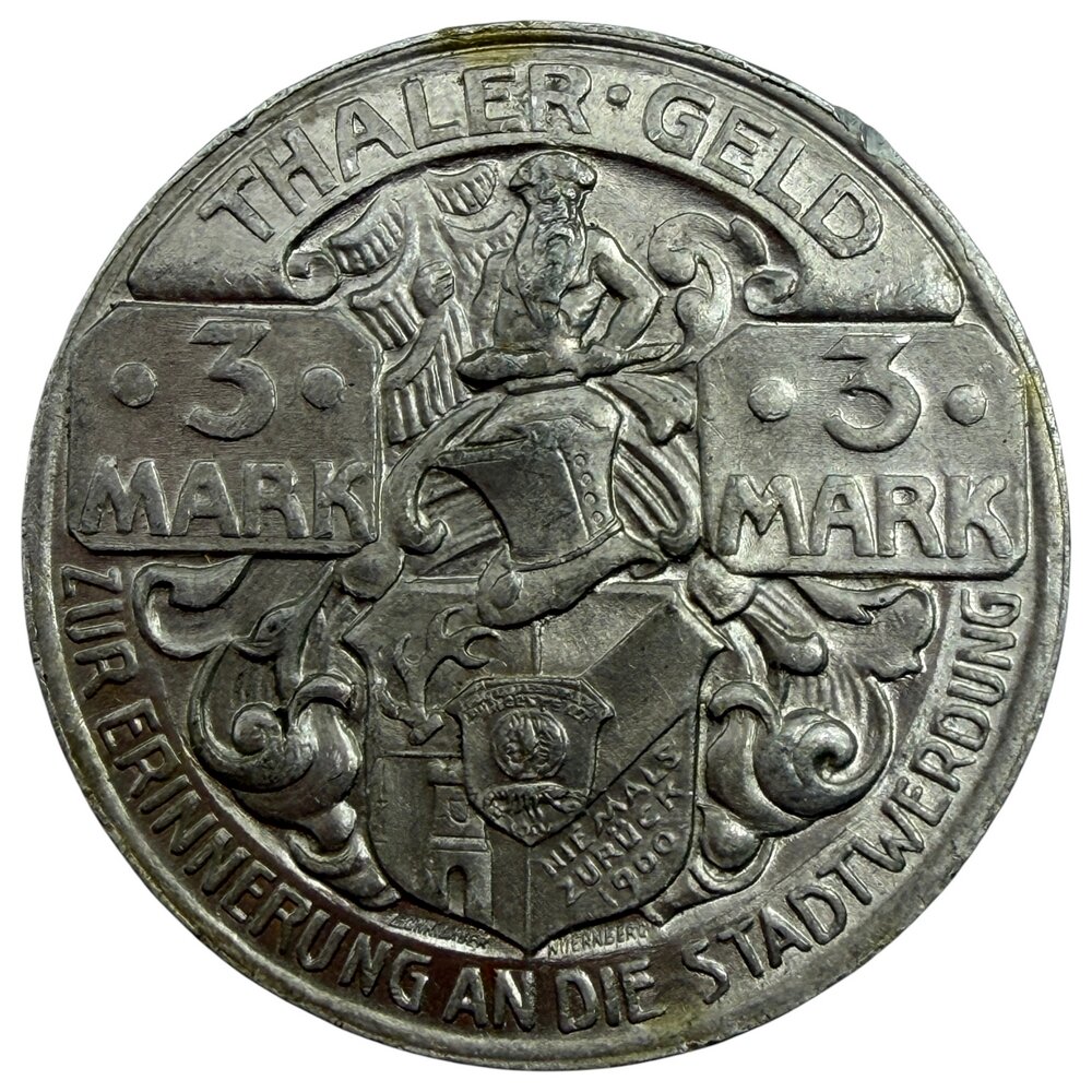 Германия, Веймарская республика, Тале-ам-Гарц 3 марки 1921 г.