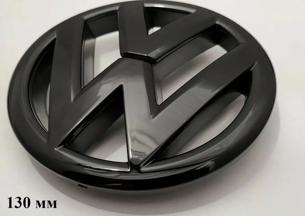 Черный глянец Jetta-Sedan 2011-14 MK6 Volkswagen Передняя решетка радиатора Черная эмблема