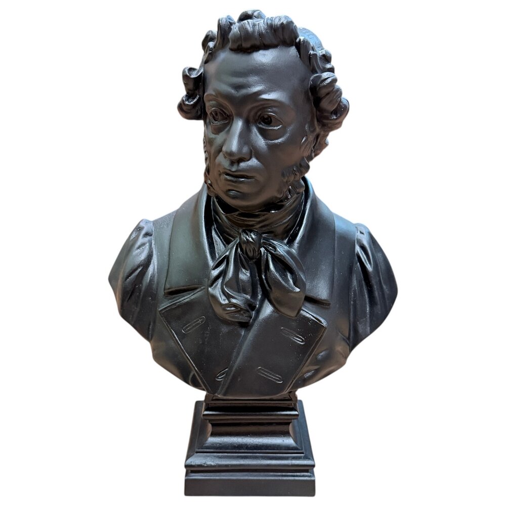 Чугунный бюст "А. С. Пушкин" 1949-1963 гг. Куса, СССР