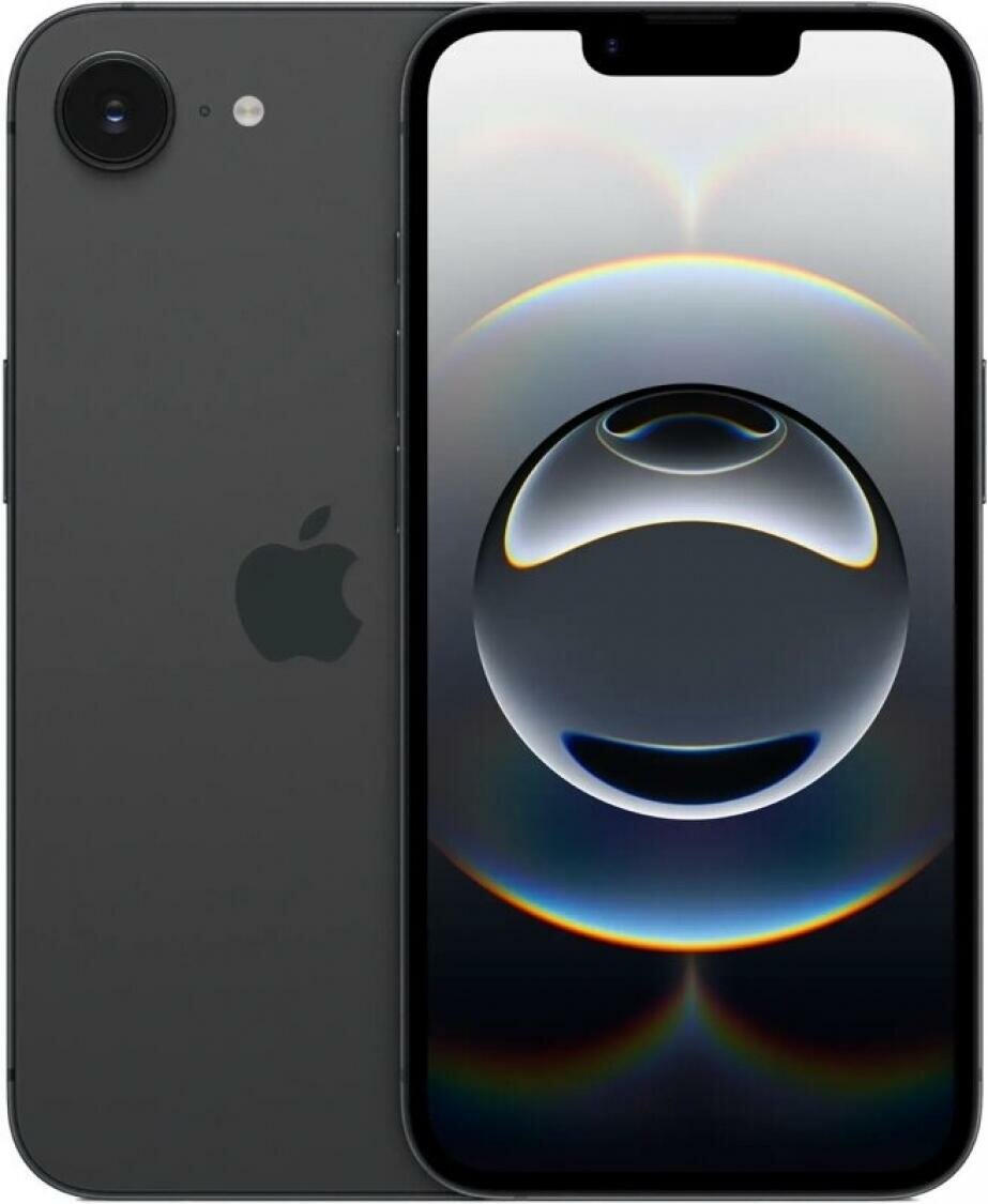Смартфон Apple iPhone 16E, 128Gb, nano SIM+eSIM, Black (Черный)